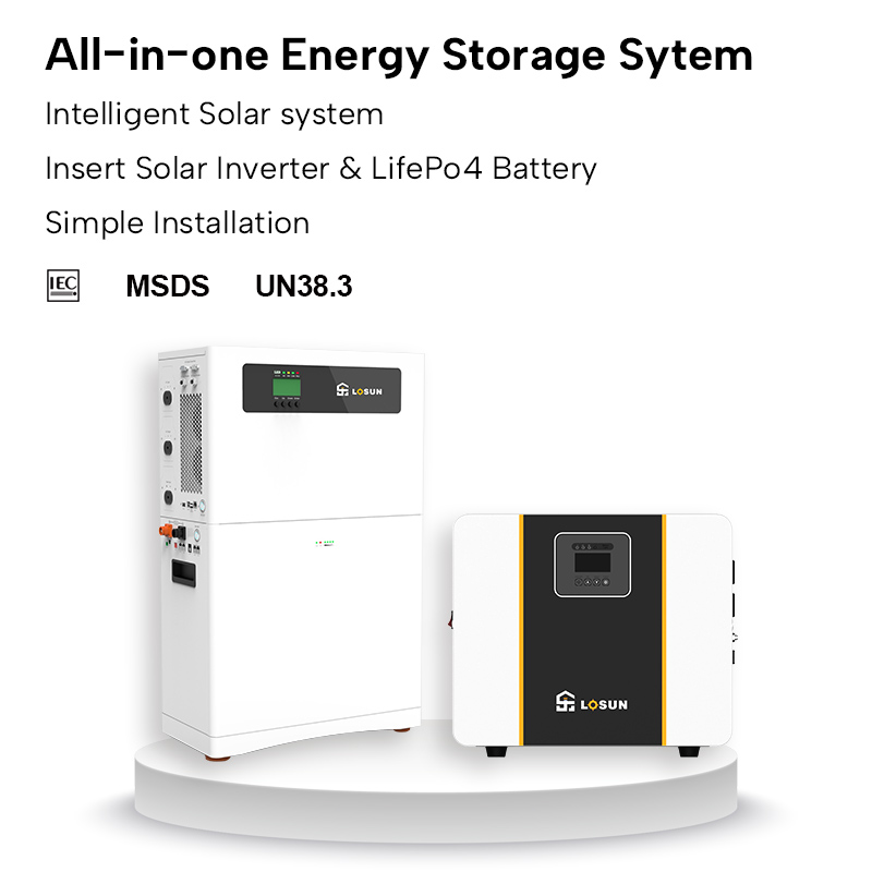 Losun Solar energy, Lithium Battery, off grid, hybrid Inverter, Solar Panel